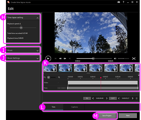 PlayMemories Home HELP | Editing Videos