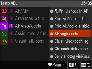 Impostazione del menu Funzioni e del tasto personalizzato | Guida alla ...